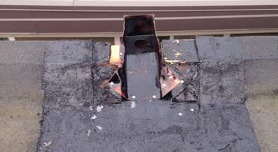 Replacement of a Scupper Drain - Crucial Roof Services
